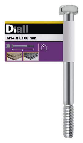 Boulon de charpente galva 14 x 160 mm - Brico Dépôt