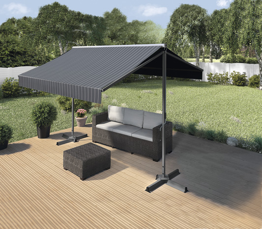 Store banne manuel double pente 4 x 3 m - Brico Dépôt