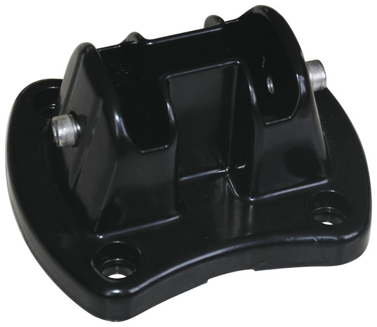 Platine de fixation pour poteau à encoche noire - Brico Dépôt