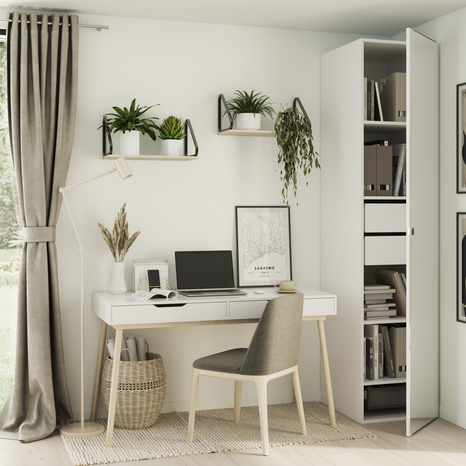 Caisson blanc Homny H. 225 X L. 50 X P. 58 cm - Brico Dépôt