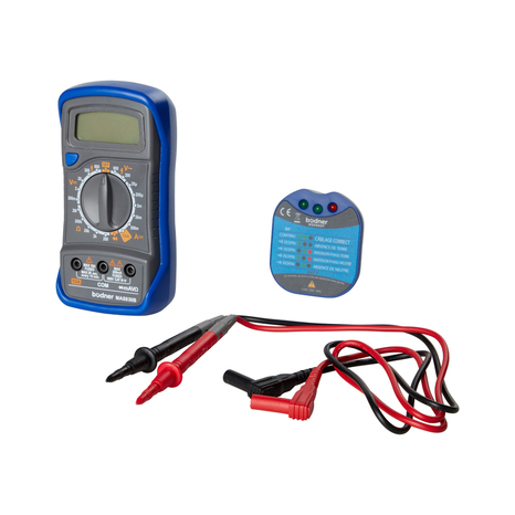 Lot multimètre 18 calibre CAT III / 600 V + Testeur de prises - Brico Dépôt