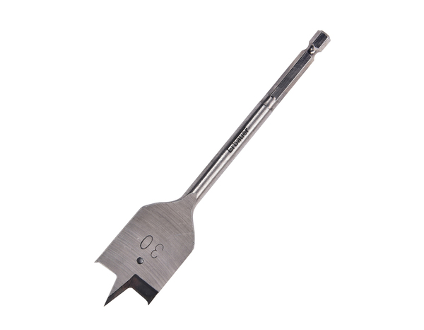 Mèche en acier carbone plate, à bois, Diam. 30 mm - Brico Dépôt