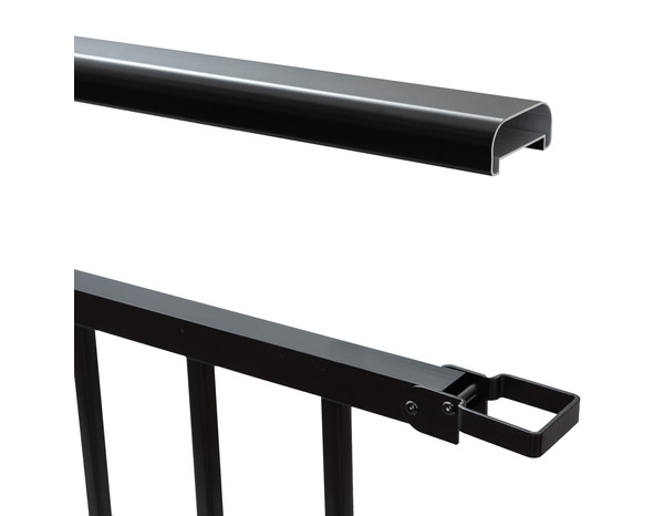 Kit balustrade noir additionnel H. 1 m x L. 100 cm - Brico Dépôt