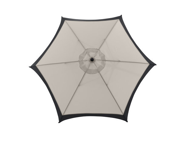 Parasol écru/noir 3 m "Tilsa' - Brico Dépôt