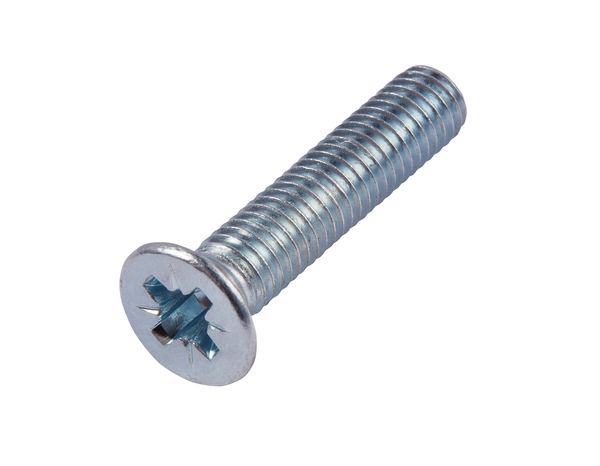 Boite de 2 kg de vis mécaniques tête fraisée plate 6 x 50 mm acier au ...