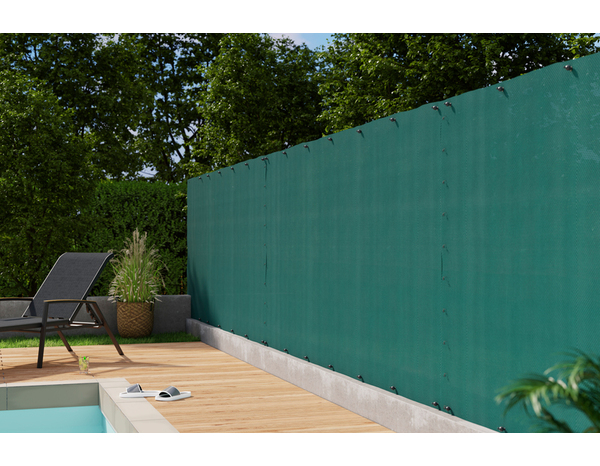 Brise-vue tressé 100 x 300 vert - Brico Dépôt
