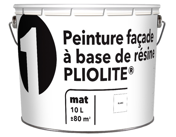 Peinture façade pliolite ton blanc 10 L - Brico Dépôt