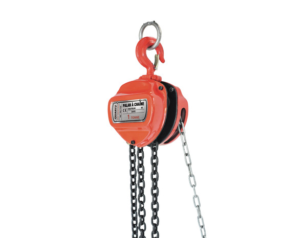 Palan à chaîne de levage avec dispositif de frein - 1 tonne - Brico Dépôt