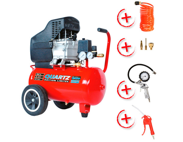 Compresseur coaxial 8 bars 24 L - 2 CV - Brico Dépôt