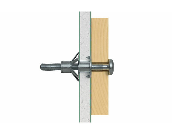 Kit complet de fixation corps creux - pince à expansion, chevilles et ...