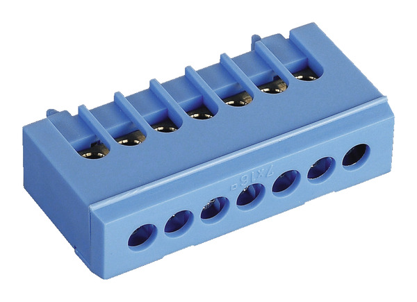 Bornier neutre 7 bornes bleu - Brico Dépôt