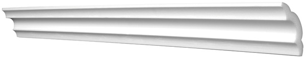 Corniche baguette pour murs et plafonds en polystyrène extrudé, L. 2 m ...