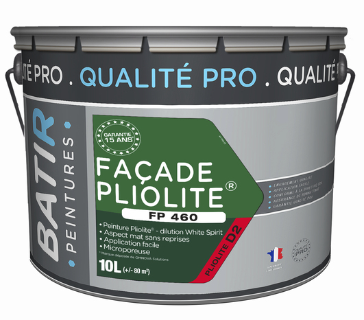 Peinture façade Pliolite extérieure mat ton pierre 10 L - Brico Dépôt