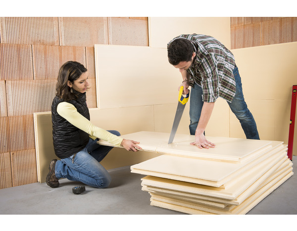 Panneau de polystyrène extrudé XPS - L. 1,25 x l. 0,60 m Ép. 60 mm ...