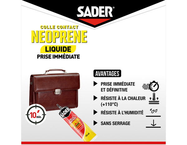 Colle contact néoprène liquide - Tube de 125ml - Brico Dépôt