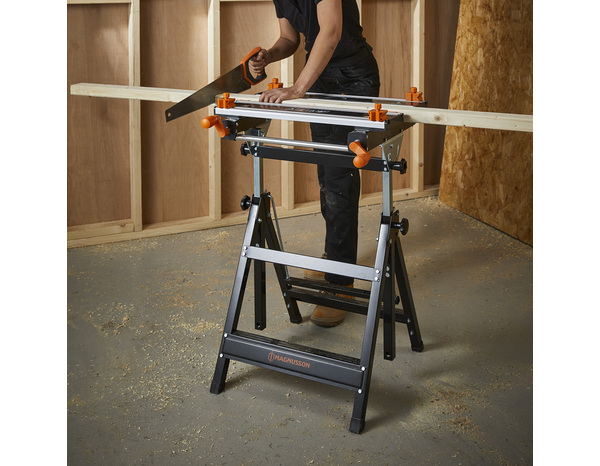 Etabli mobile pliant en acier - H. 78 x L. 60,5 x l. 57 cm - Brico Dépôt