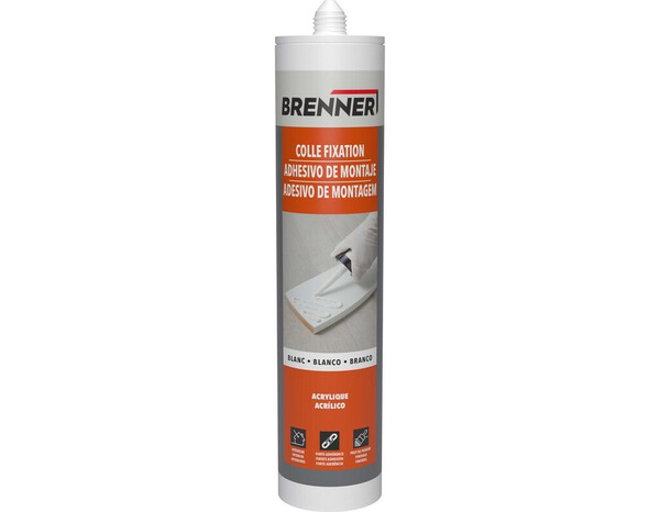 Colle de fixation acrylique intérieur blanche - cartouche 290 ML ...