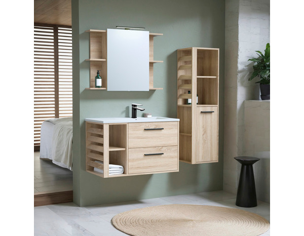 Ensemble meuble 80 cm "Slat" - Brico Dépôt