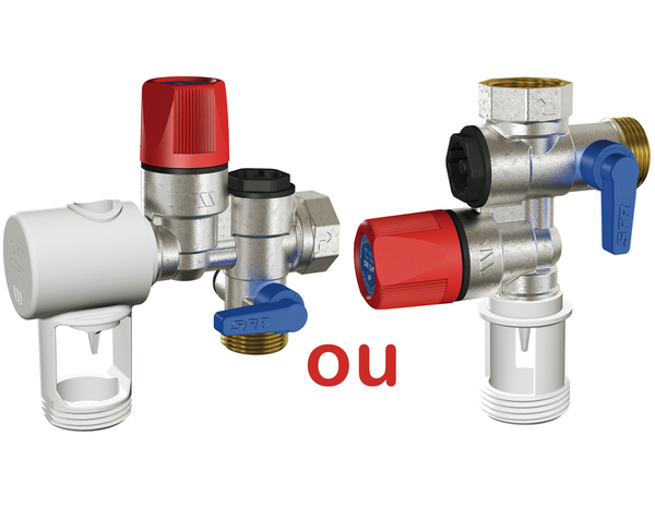 Groupe de sécurité inox multipostions - Raccordement Femelle Ø 20x27 mm - Brico Dépôt