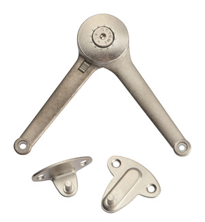 Compas d'abattant réversible et à frein réglable en zamak nickelé ...