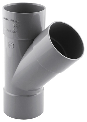 Y PVC - 45 ° F/F Ø 50 mm - Brico Dépôt